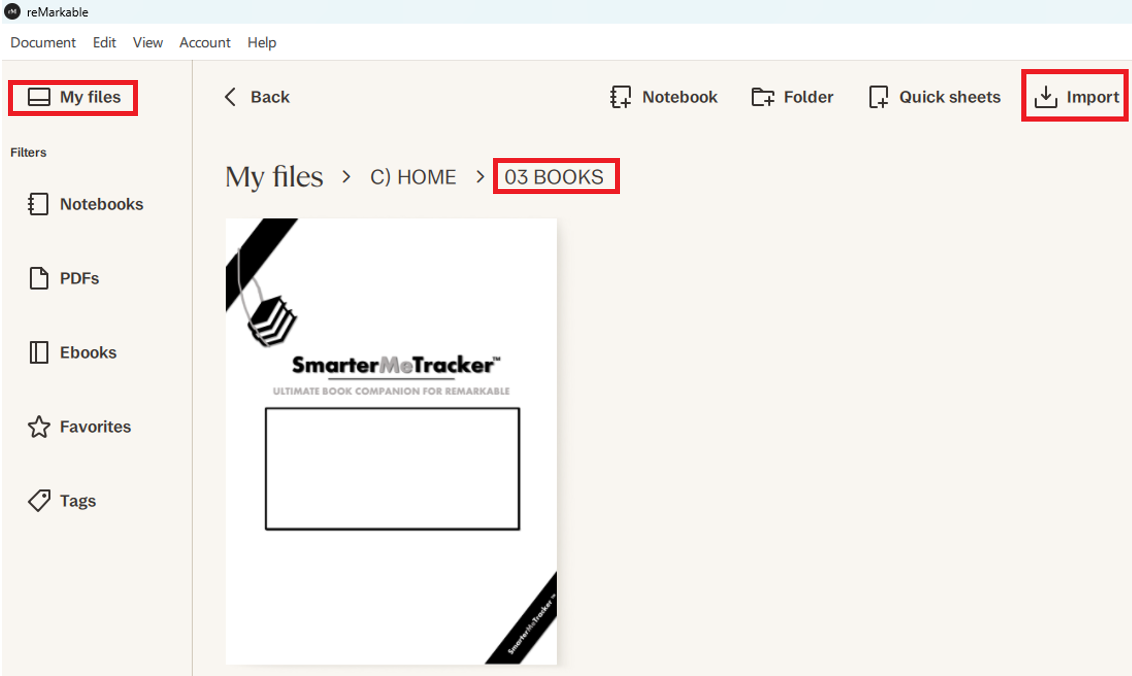 How to easily Import / Upload PDFs to reMarkable - pxptemplates.com